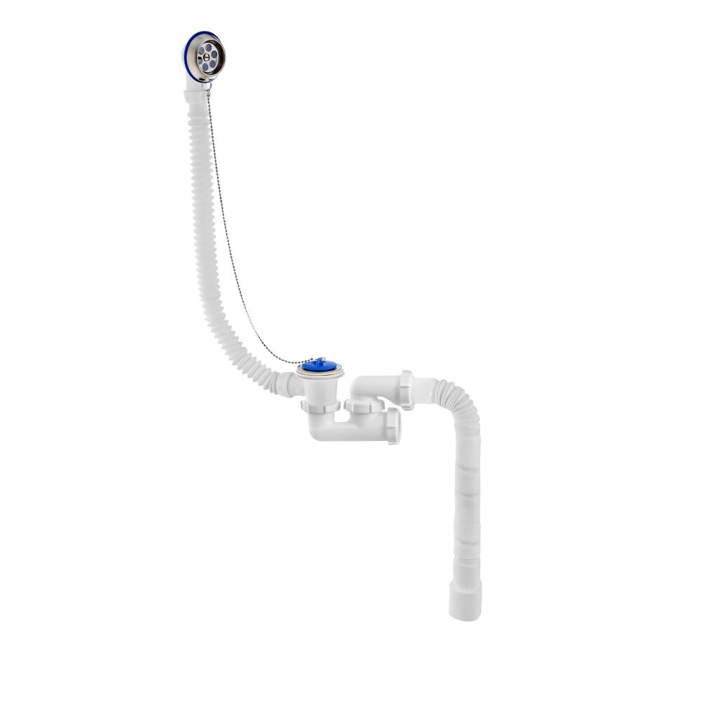 Сифон для ванны VIANT профи 1 1/2 с гофротрубой 40х40/50 мм с ревизией