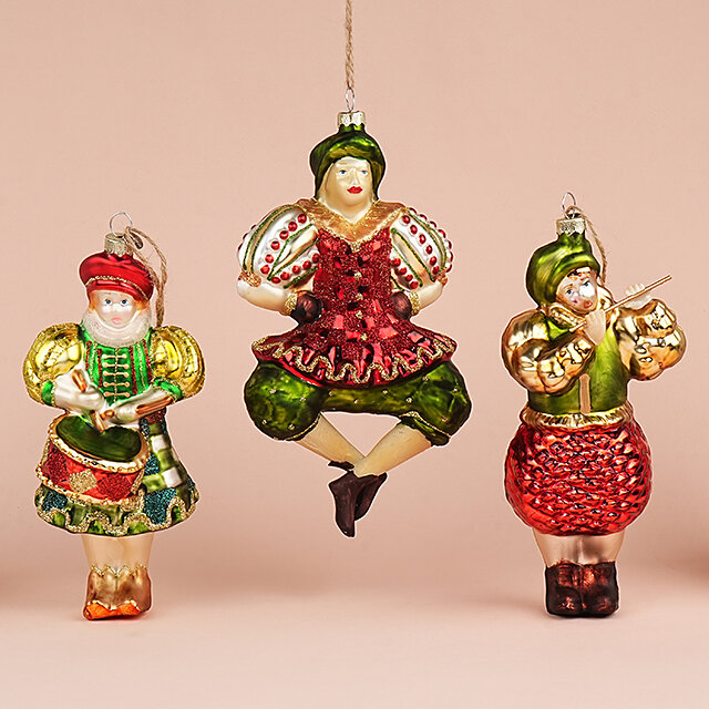 Елочные игрушки Vignale Monferrato 18 см, 3 шт, стекло, Winter Deco, 4060292