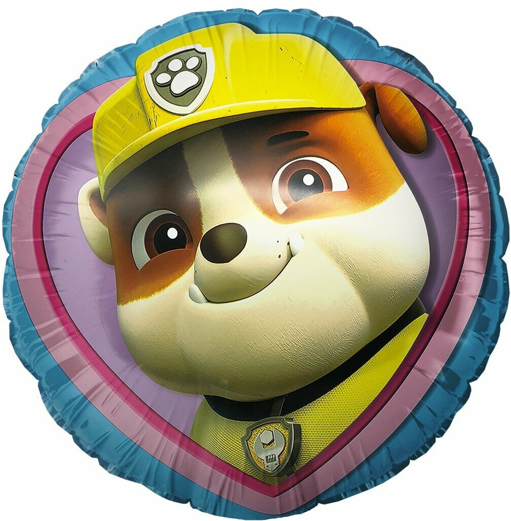 Шар (18'/46 см) Круг, Щенячий патруль, Крепыш, 1 шт. в уп.