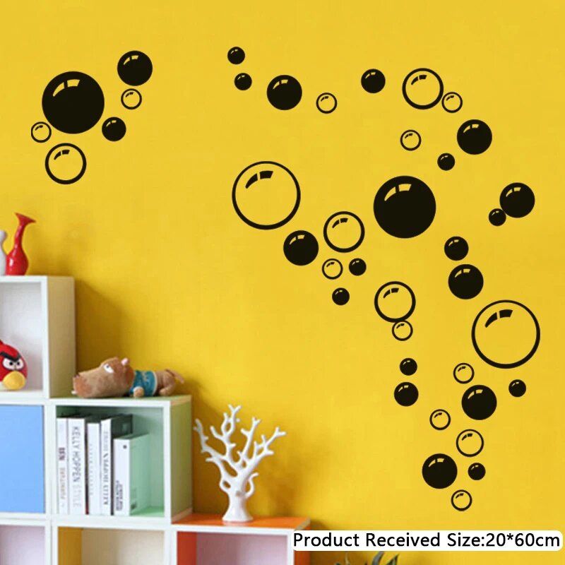 Пузыри круг ванная комната стены окна душ водостойкие стеклянные наклейки украшение плитки для ванной комнаты детская комната DIY наклейка наклейка