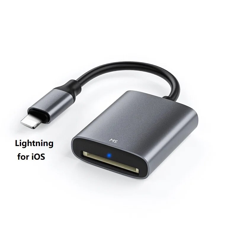 Адаптер Lightning для iPhone, MS Card Reader