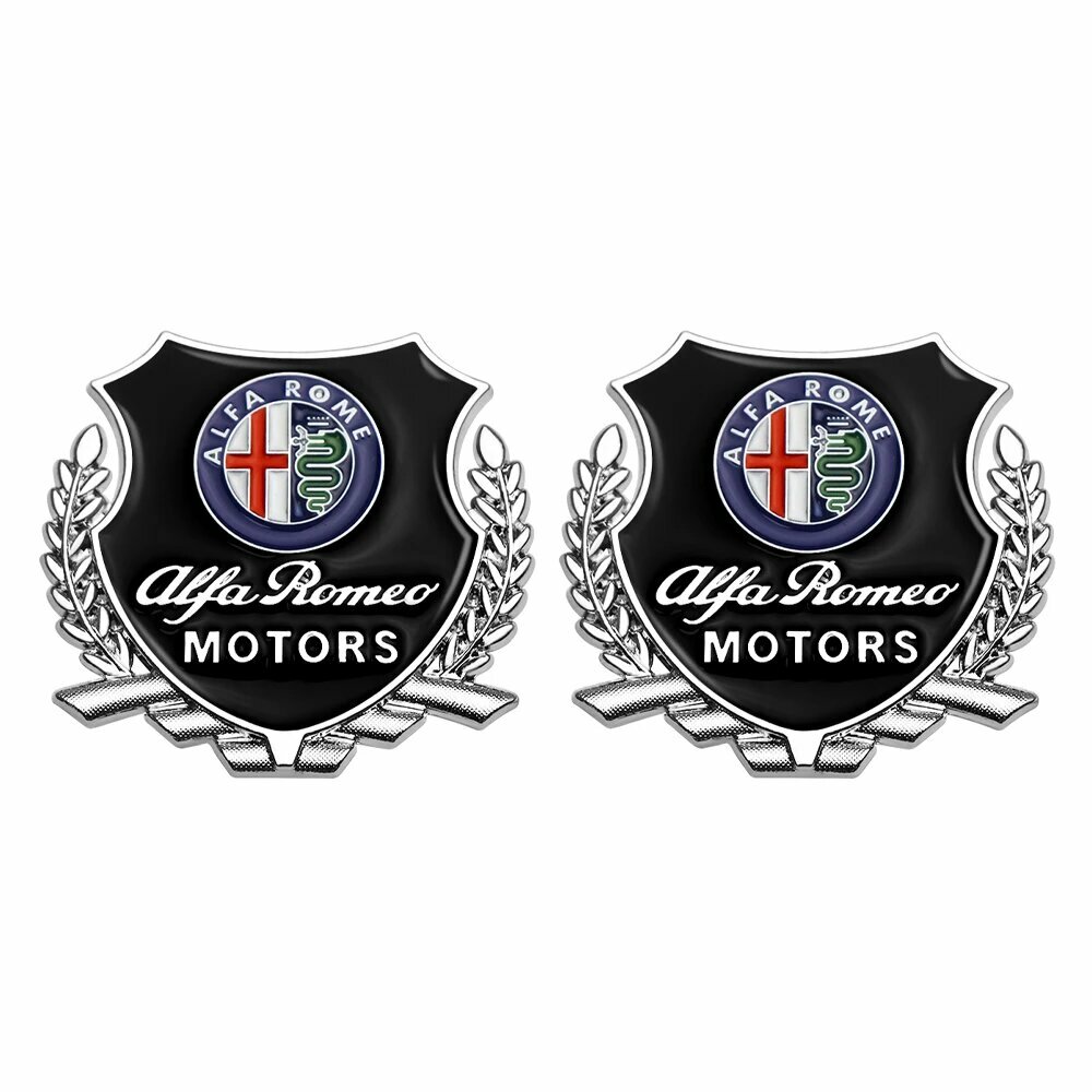 2 шт./компл, 3D металлическая эмблема автомобиля, дизайн кузова, окна, декоративная 2pcs-silver