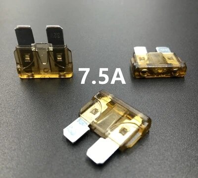 50 шт. Автомобильные предохранители цинковые 1A 2A 3A 5A 7.5A 10A 15A 20A 30A 40A 50A 7.5A