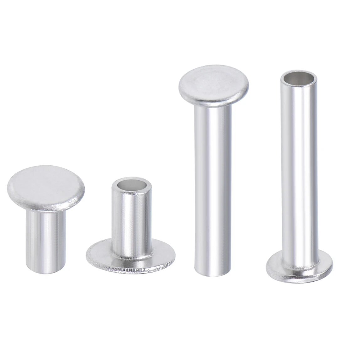 UXCELL Алюминиевые полутрубчатые заклепки 100 шт. M2 M2.5 M3 M4 M5 M6 M2 x 10mm