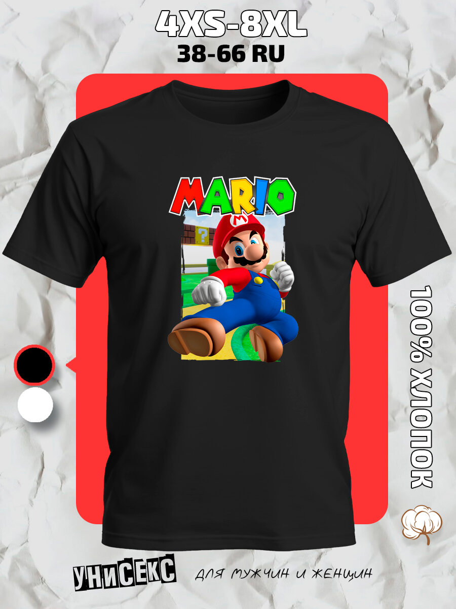 Футболка с принтом Супер Марио