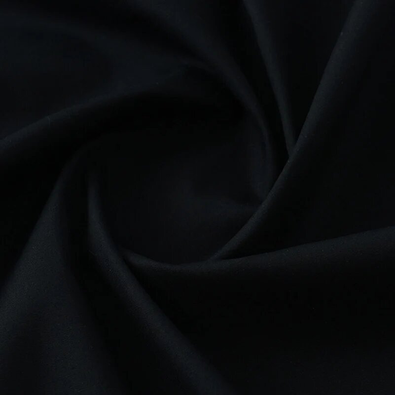 Хлопковая поплиновая ткань FABRICONFIRE 0,5х1,45м Черный, 99 Black