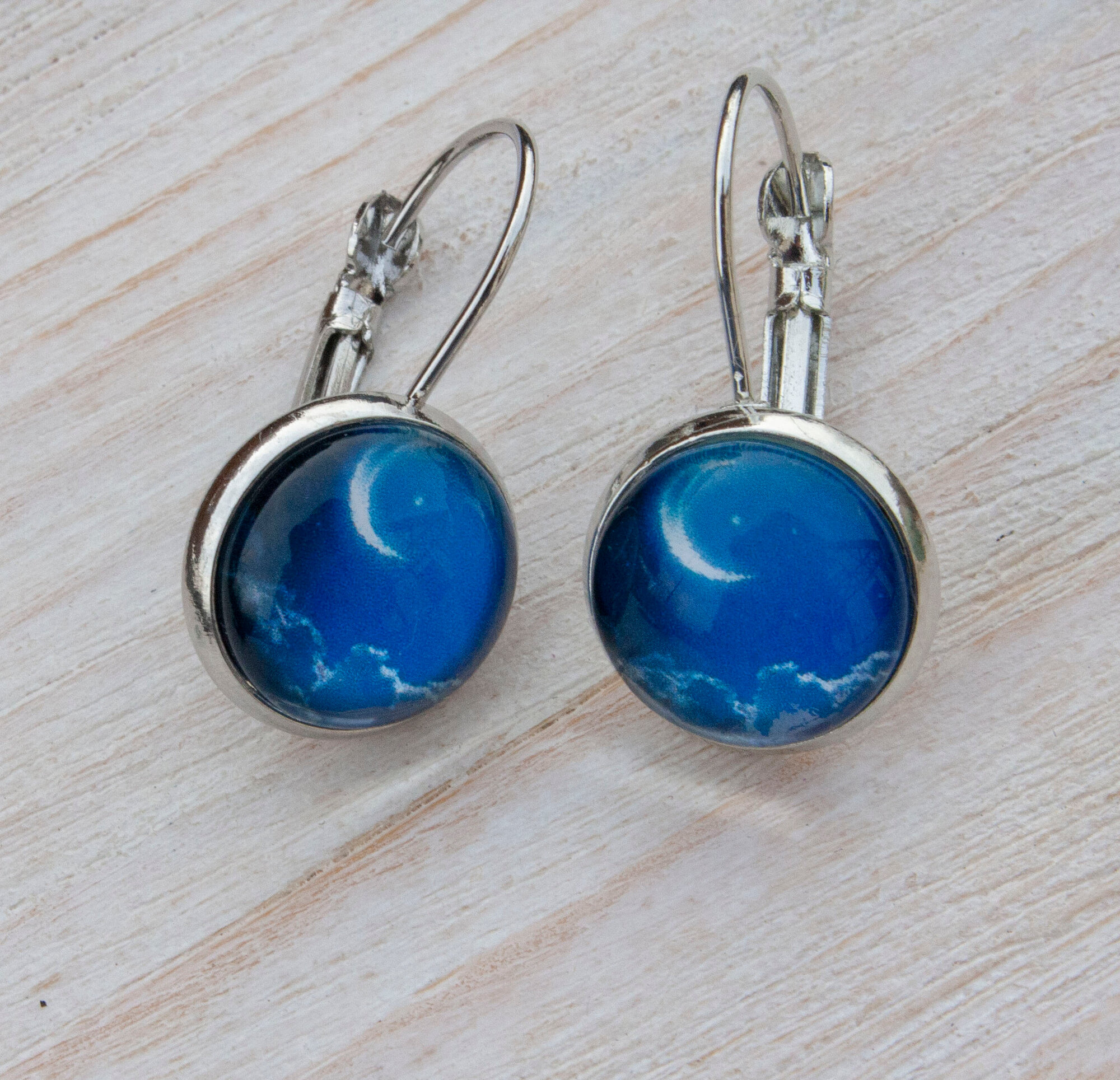 Серьги, стекло