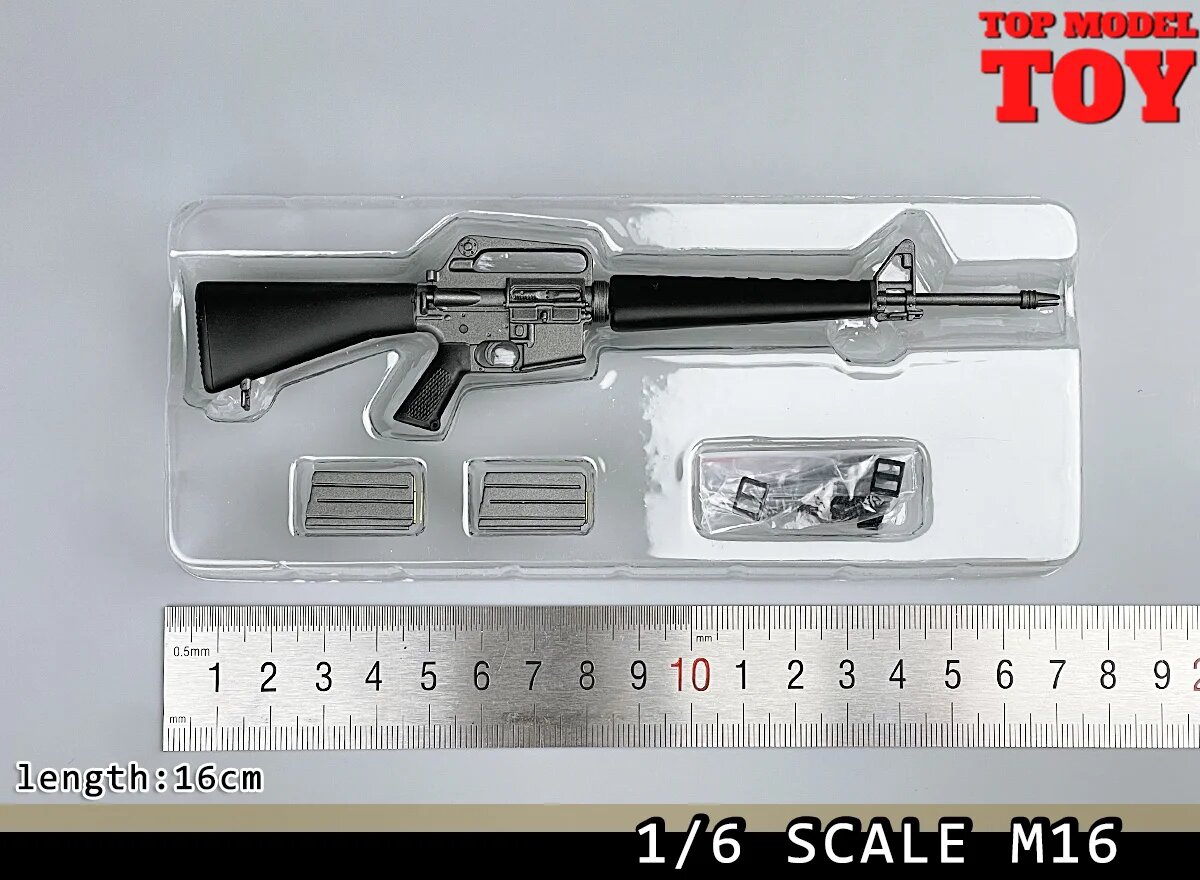 1/6 M16 модель пистолета, серый цвет