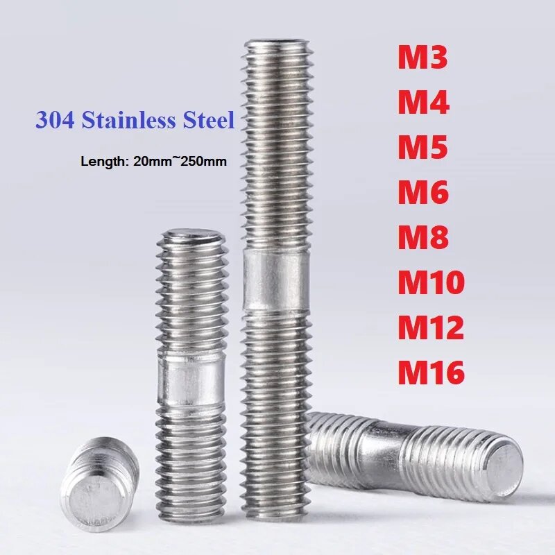 Болты с двойной головкой из нержавеющей стали M3-M16 40mm, M6-3PCS