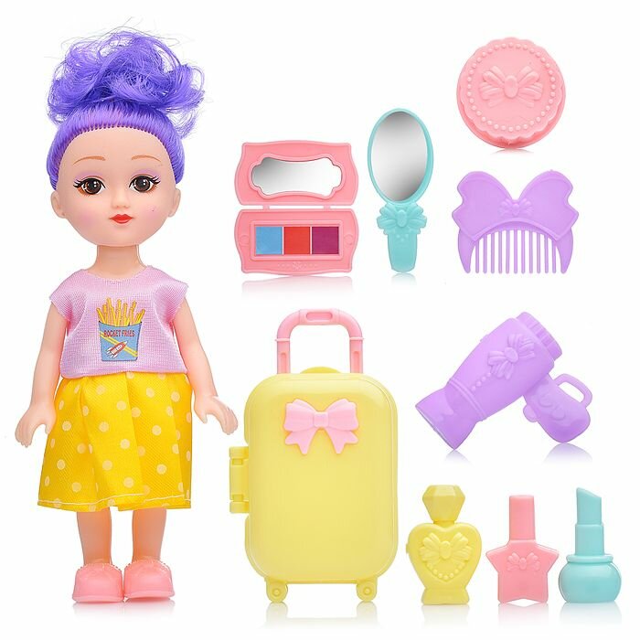 Кукла UralToys "Юлечка", с аксессуарами, 15см, для девочек, от 3 лет