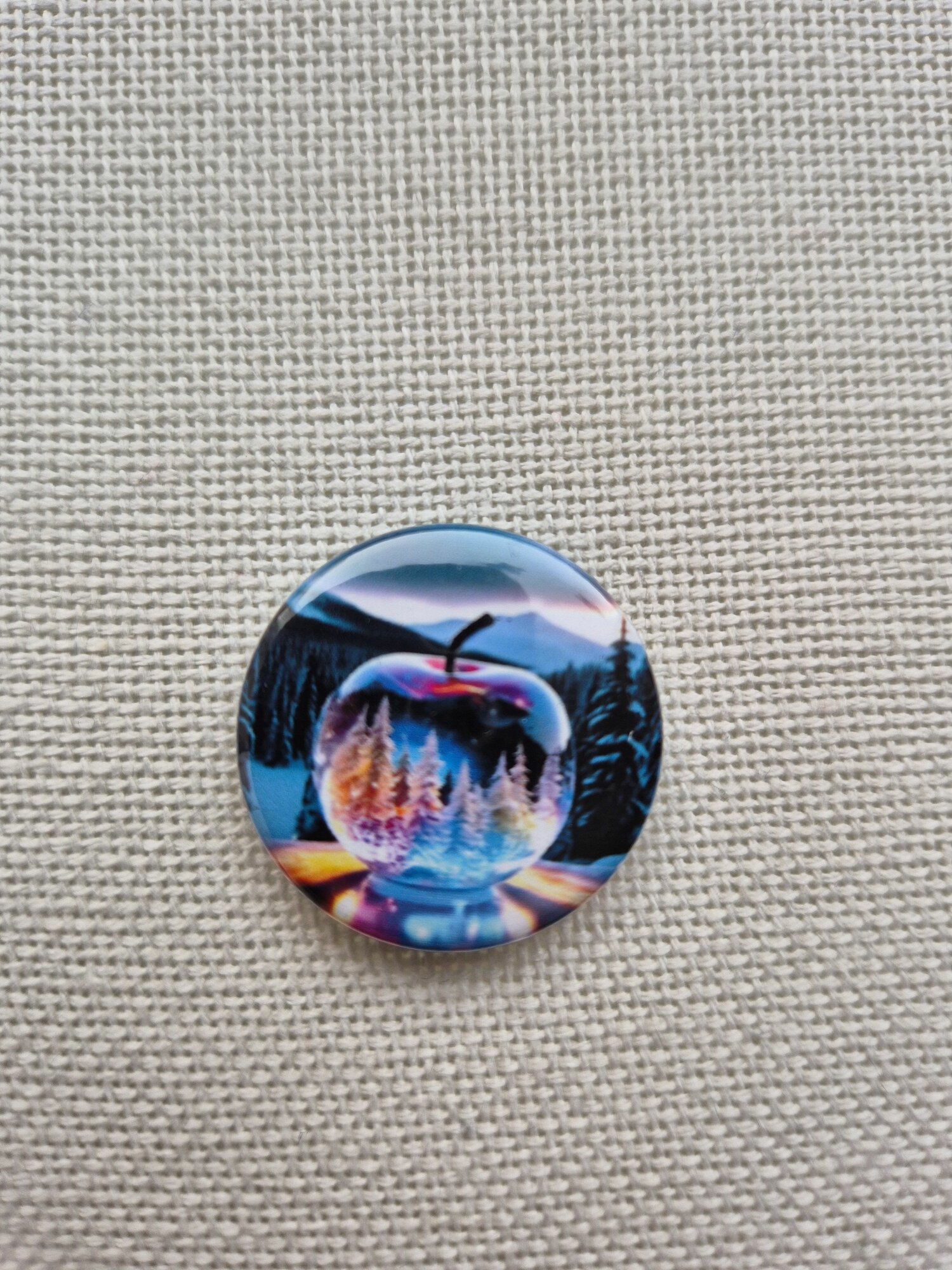 Игольница-магнит/магнитный держатель для игл "Яблоко"