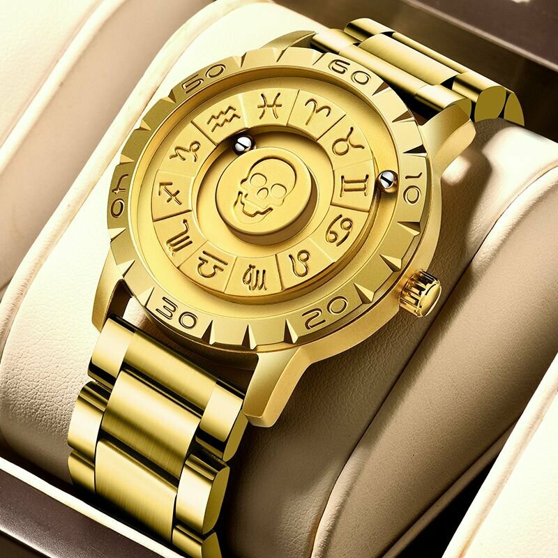 Мужские персонализированные креативные часы с магнитным шариком