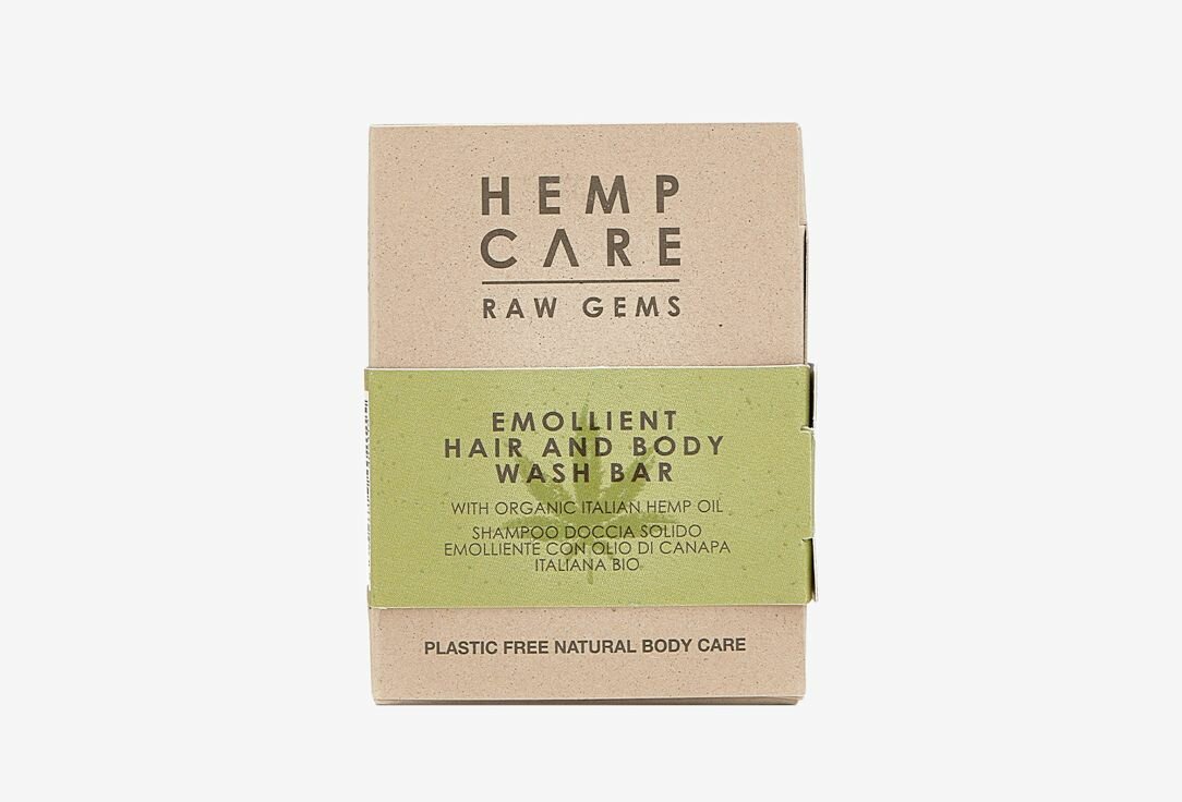 Смягчающее мыло для волос и тела HEMP CARE Hemp Care Raw Gems 80 г