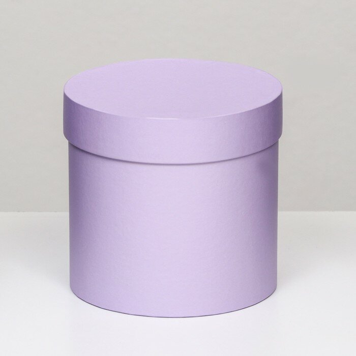 Коробка подарочная круглая сирень, микс, 13 х 13 см