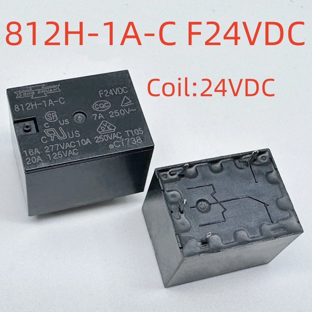 Реле 812H-1A-C/V 6В/12В/24В/48В 4 контакта 812H-1A-C F24VDC