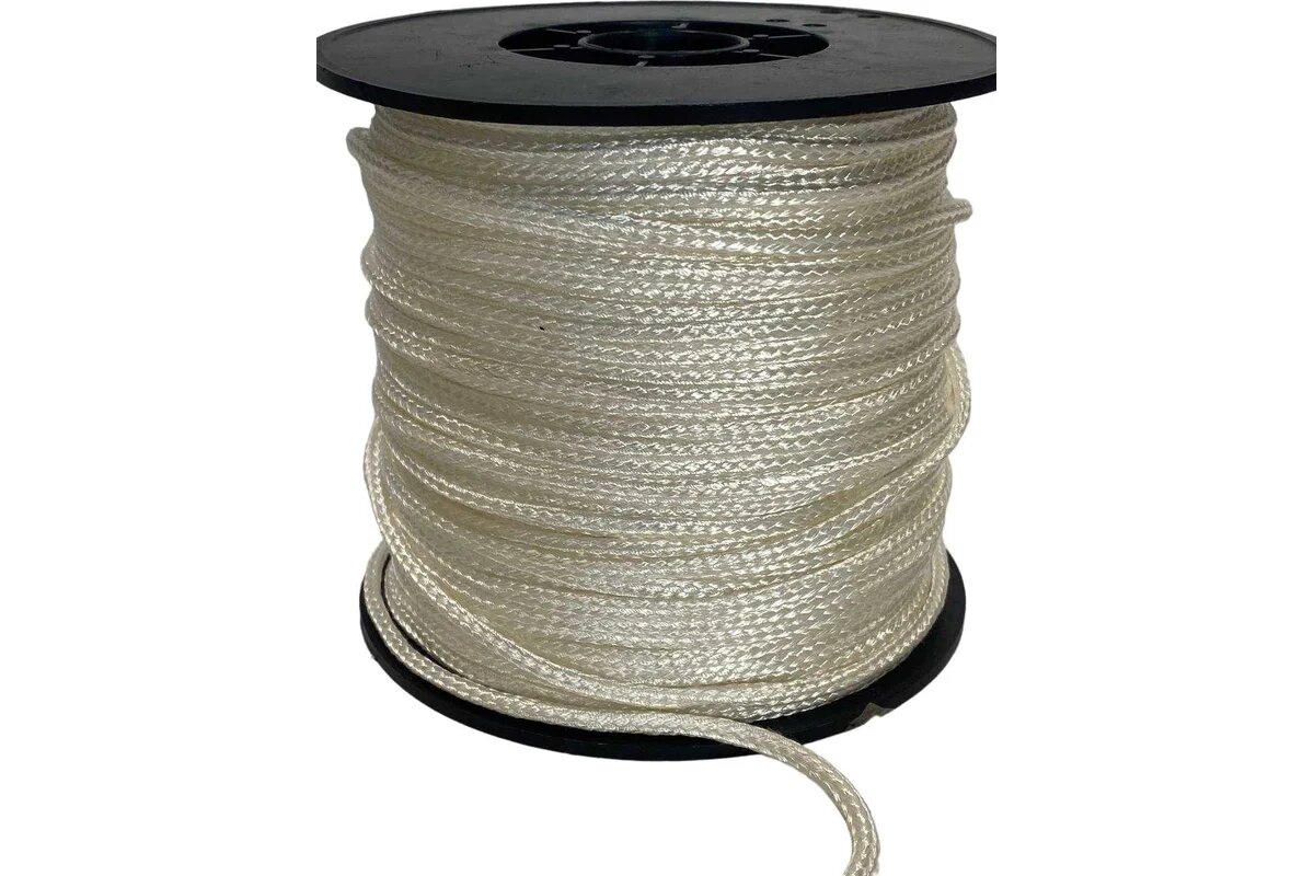 Эковул (EKOWOOL) Кремнеземный шнур эковул ШК-5 (1 нить) диаметр 5 мм, 100 метров 10054