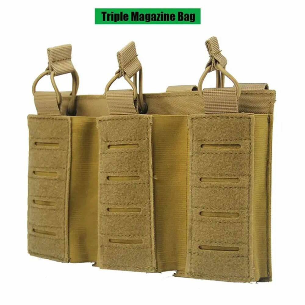 Bepan тройной быстросъемный карман системы molle