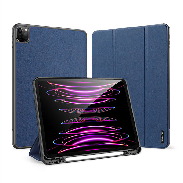 Чехол-книжка Dux Ducis для iPad Pro 12.9 (2018/2020/2021), Domo series, темно-синий