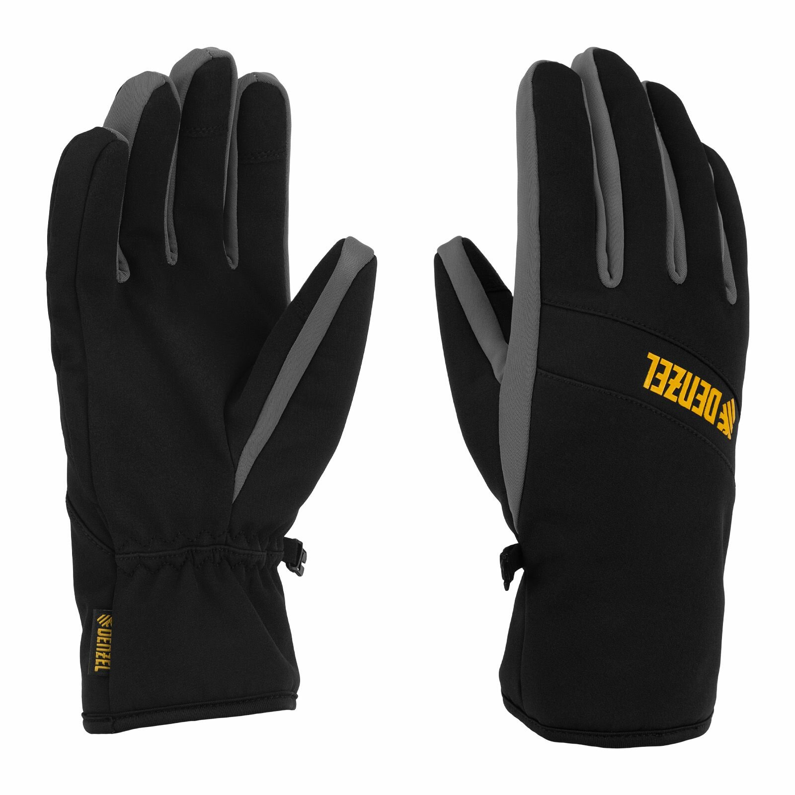 Перчатки рабочие DENZEL универсальные, двойные, работа с сенсорным экраном, размер 8 (68089)