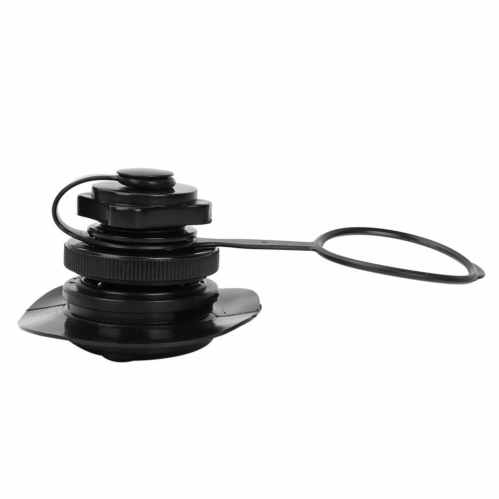 Восьмиугольный клапан из ТПУ для надувной лодки-каяка, основание клапана из ПВХ, черный.