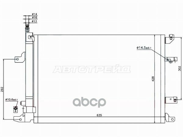 Радиатор кондиционера Volvo S60 00-10 / S80 98-06 Sat арт. ST-VL10-394-A0