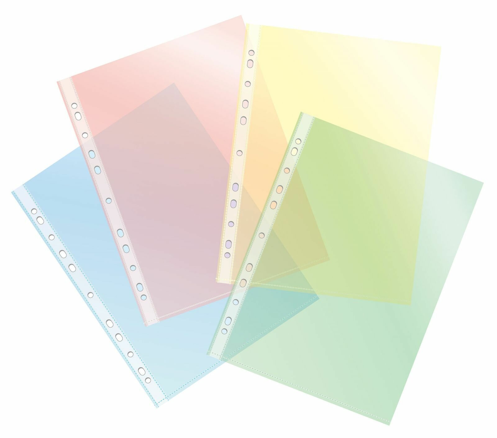 Мультифоры Бюрократ "Премиум", цветные глянцевые обложки для документов, А4+, 30 мкм, 50 шт (817147)