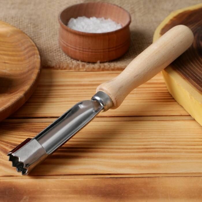 Нож для сердцевины Sima-land 18,5 см х 2,3 см х 2,3 см, дерево, металл, 40 г (1259)