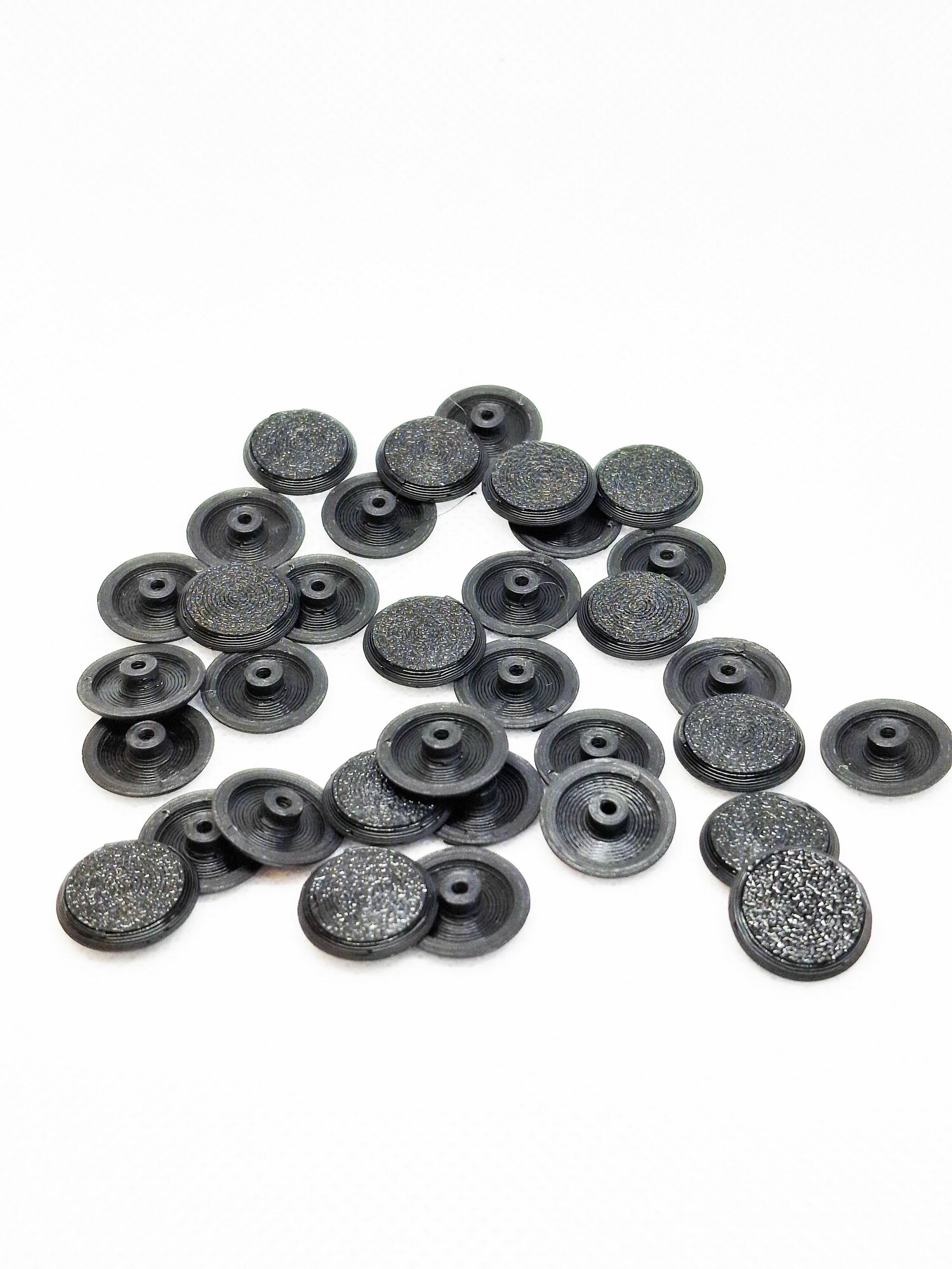 Заглушка мебельная черная на евровинт (шестигранник) - 25 шт.