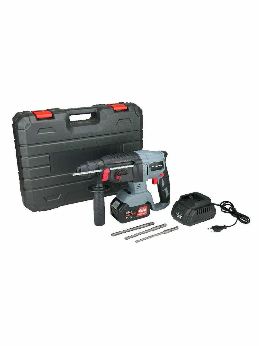 Перфоратор аккумуляторный беcщеточный ProfiPower MKDHR-18V в кейсе