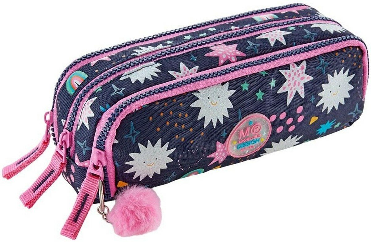 Пенал с тремя отделениями Звездочки