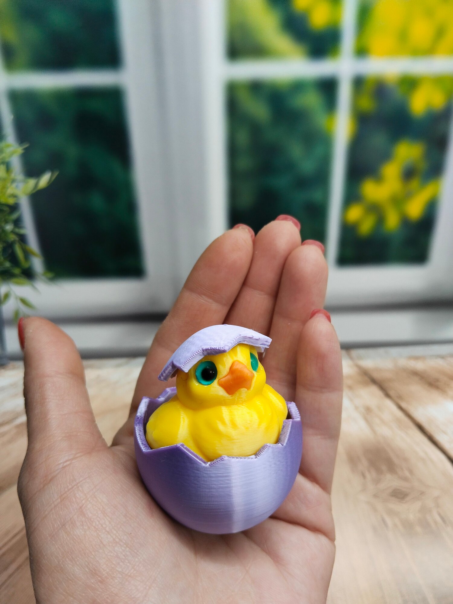 Цыпленок кликер фиджет антистресс подарок сиреневый
