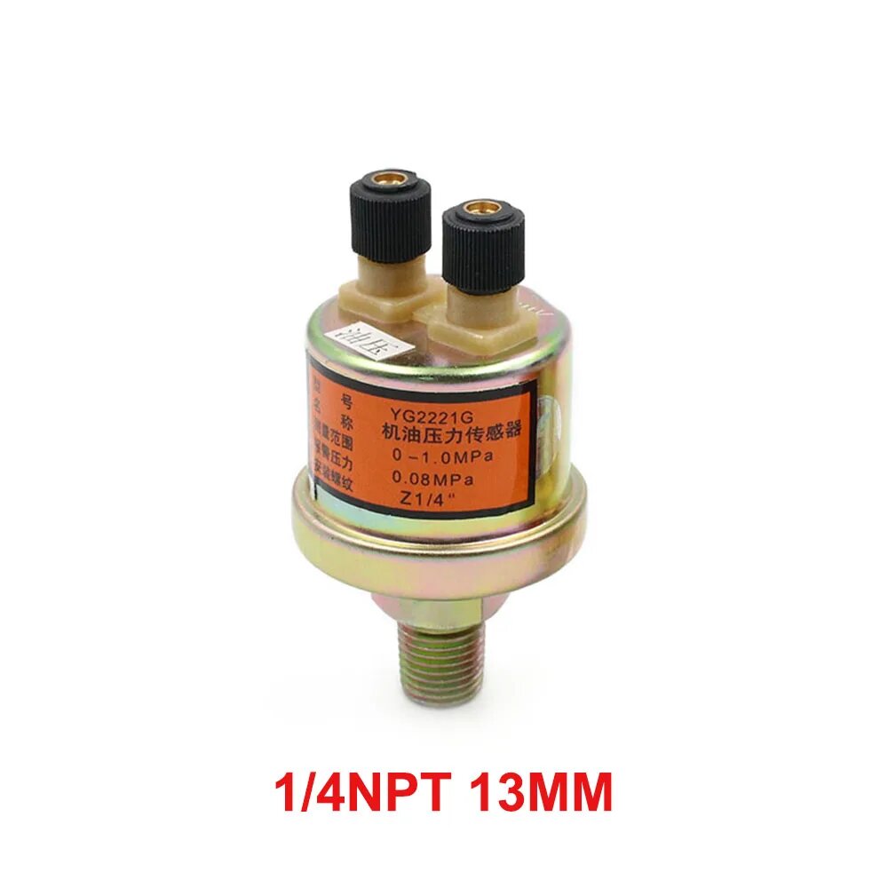 Генератор YG2221, дизельный двигатель, датчик давления масла, переключатель сигнализации 10 бар 1-4NPT 13mm