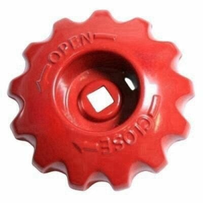 Алюминиевый маховик клапана круглый квадратный отверстие металла ручки трубы переключатель красный завод прямая продажа