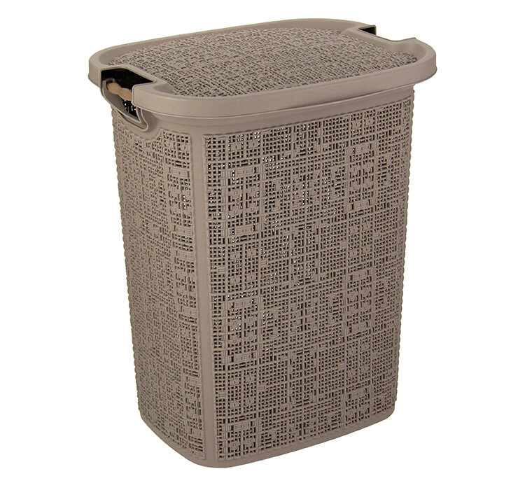 Корзина для белья Idea Бязь 30л, французкий серый