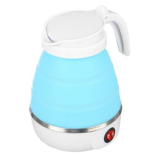 600ML Портативный наружный складной электрический чайник складной силиконовый чайник чайник путешествие