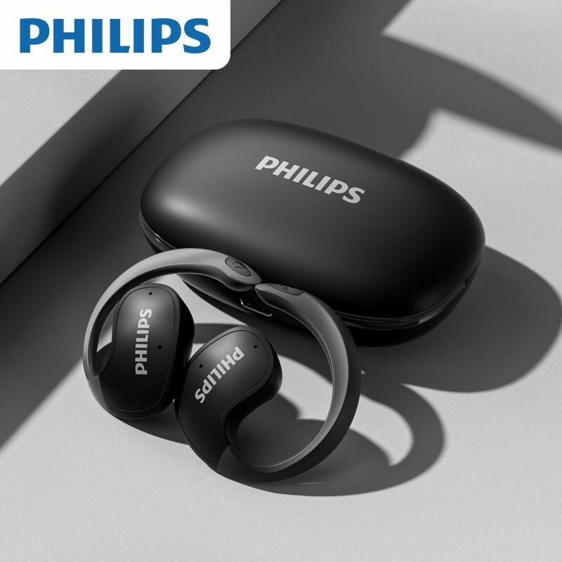 Philips Наушники беспроводные с микрофоном, Bluetooth, USB Type-C, черный