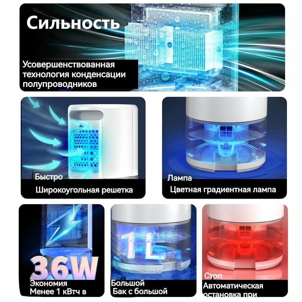 Осушитель воздуха HUA NENG, для дома и квартиры, от плесени и грибка