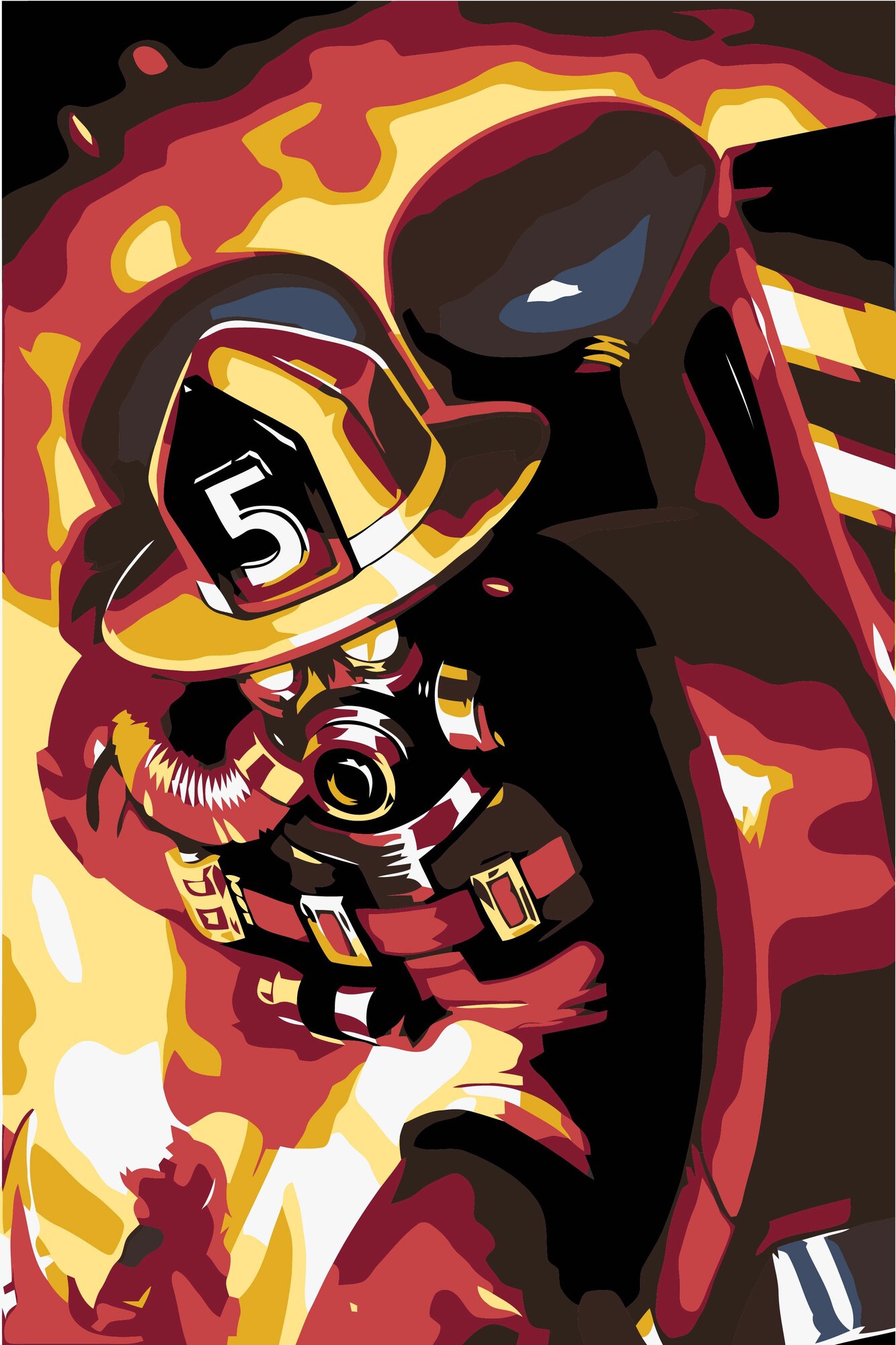 Детская картина по номерам P825 "Игра Mobile Legends. Джонсон" 20x30