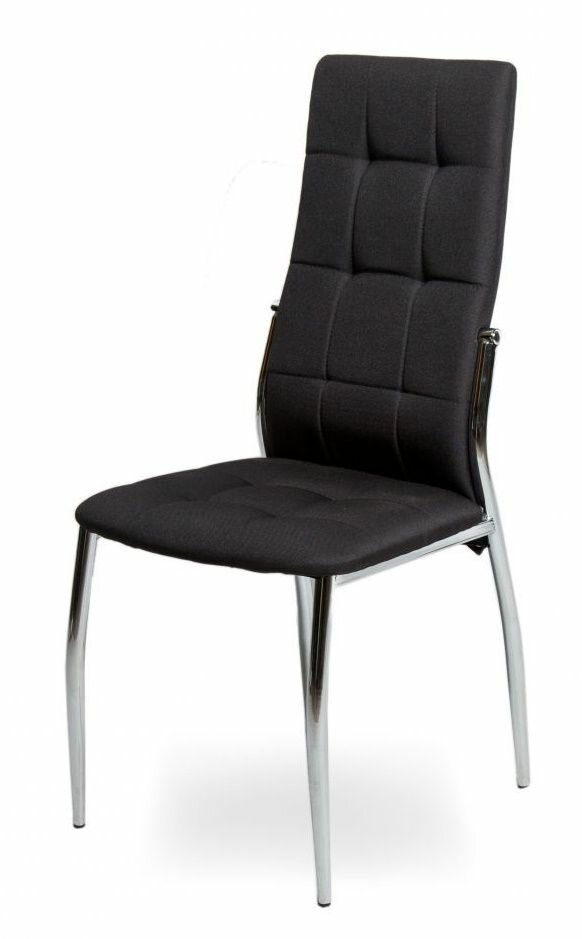 Стул B-trade LH-68 ткань BLACK(G028-32)/CHROME Размеры: Высота 1000мм Глубина 550мм Ширина 450мм