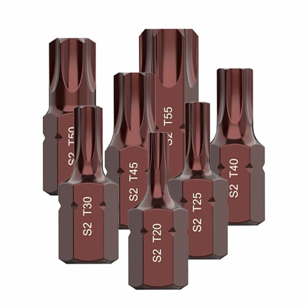 Для электрической отвёртки T50, биты с шестигранным хвостовиком, партия головок, инструменты