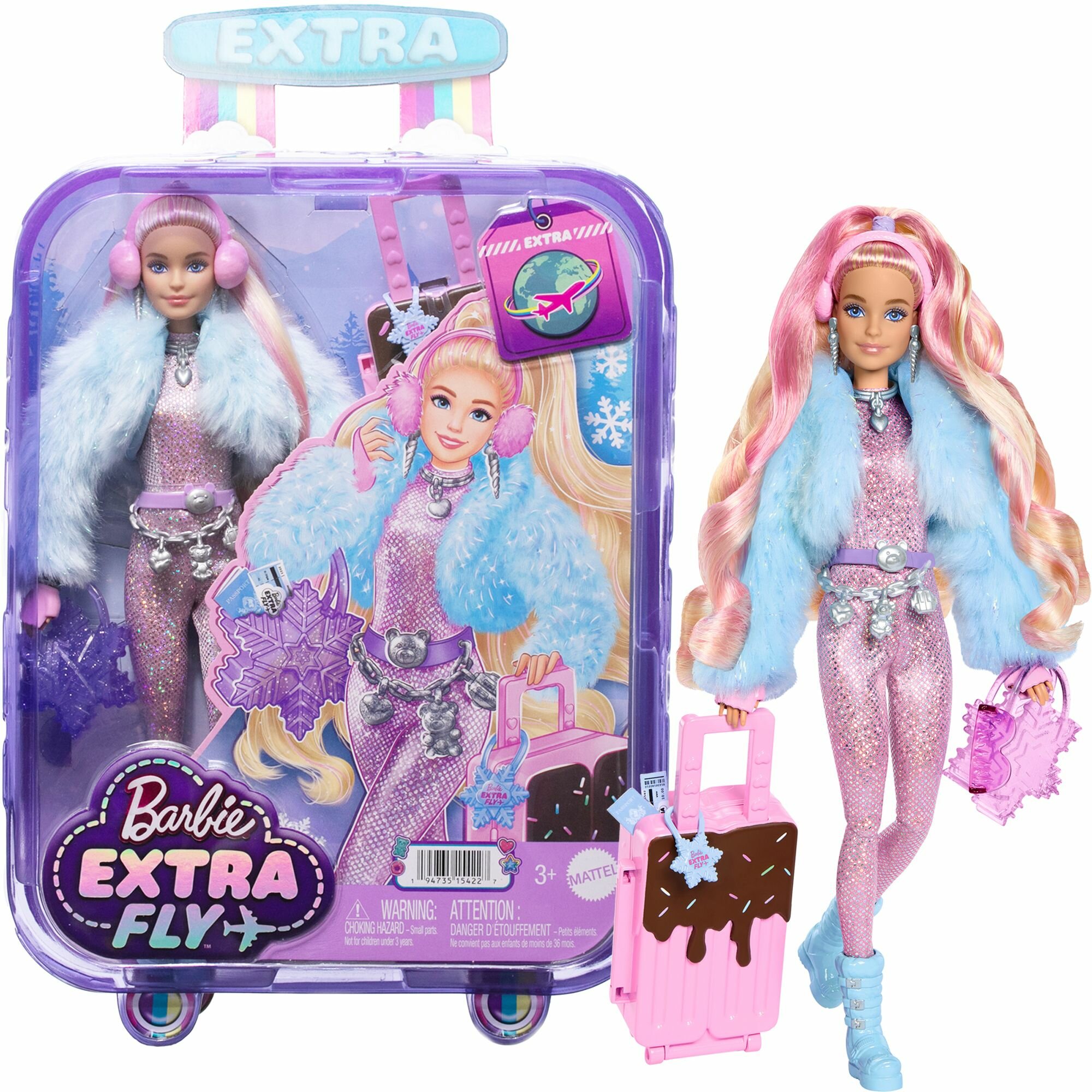 Кукла Барби для путешествий со Snow Fashion, Barbie Extra Fly