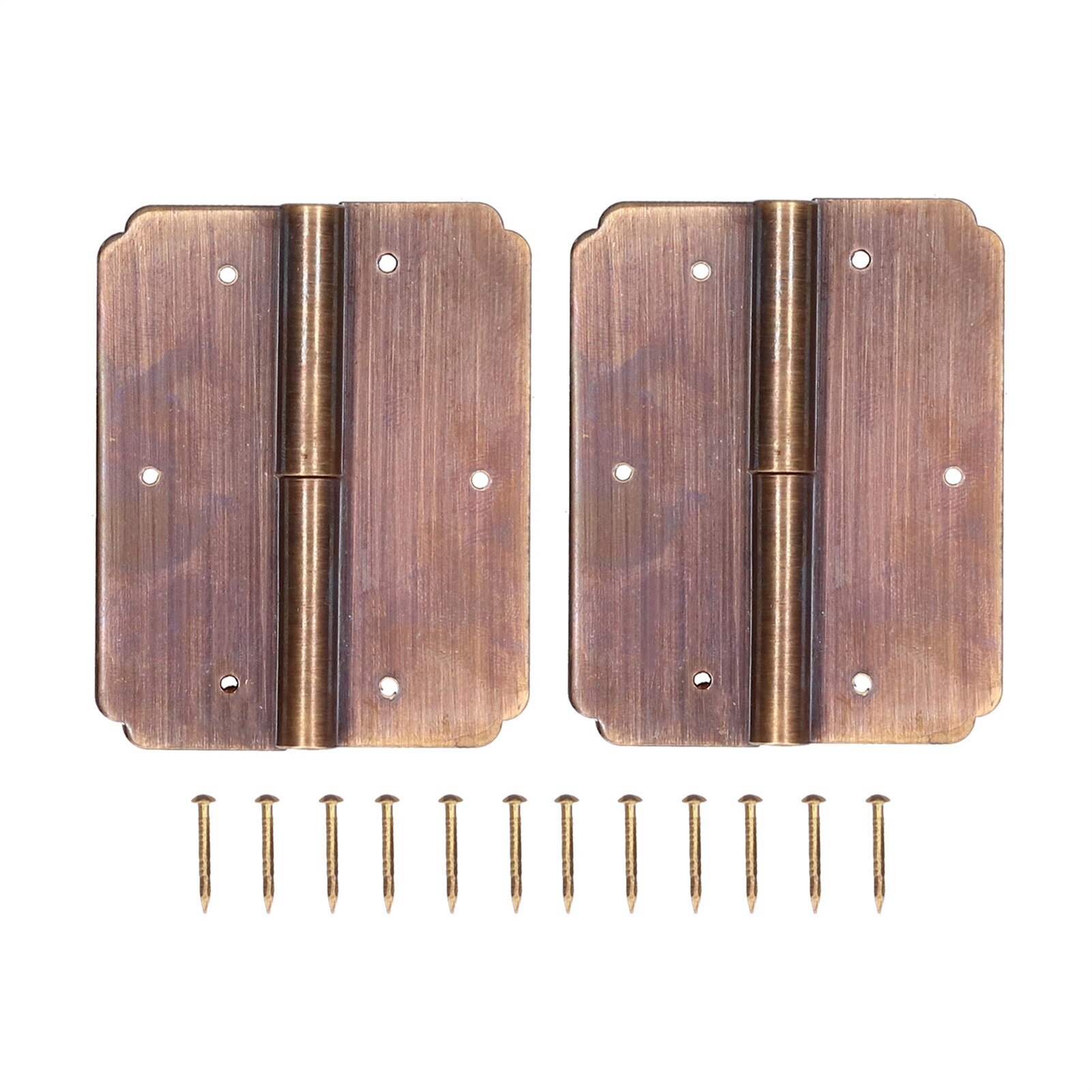 2Set Square Hinge 6cm Chinese Antique Cabinet Furniture Hardware Accessories