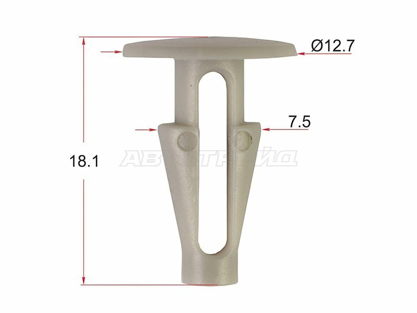 Клипса фиксатор, 10 штук, для Хонда Аккорд, Цивик, Легенд, арт STKJ1064 SAT