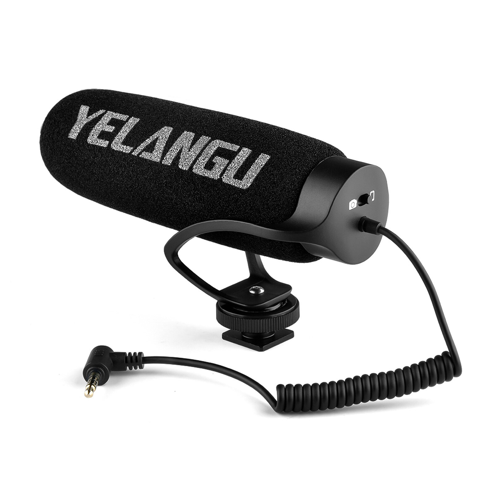 YELANGU MIC08 Накамерный конденсаторный микрофон Шумоподавляющий видеомикрофон