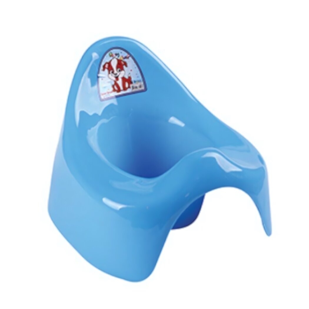 Детский горшок 'семер', голубой, пластик, с удобными ручками