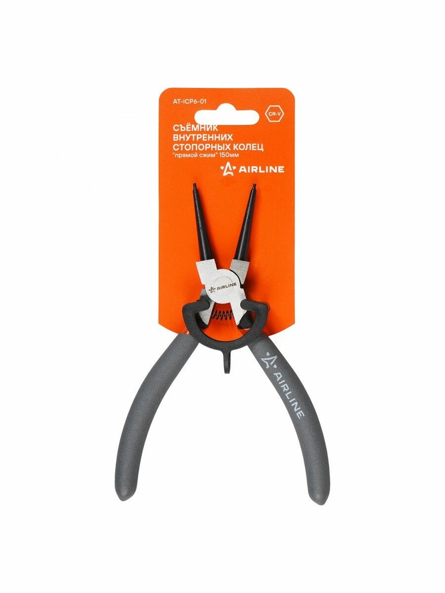 Съемник внутренних стопорных колец "прямой сжим" Airline ATICP601, 6" (150 мм)