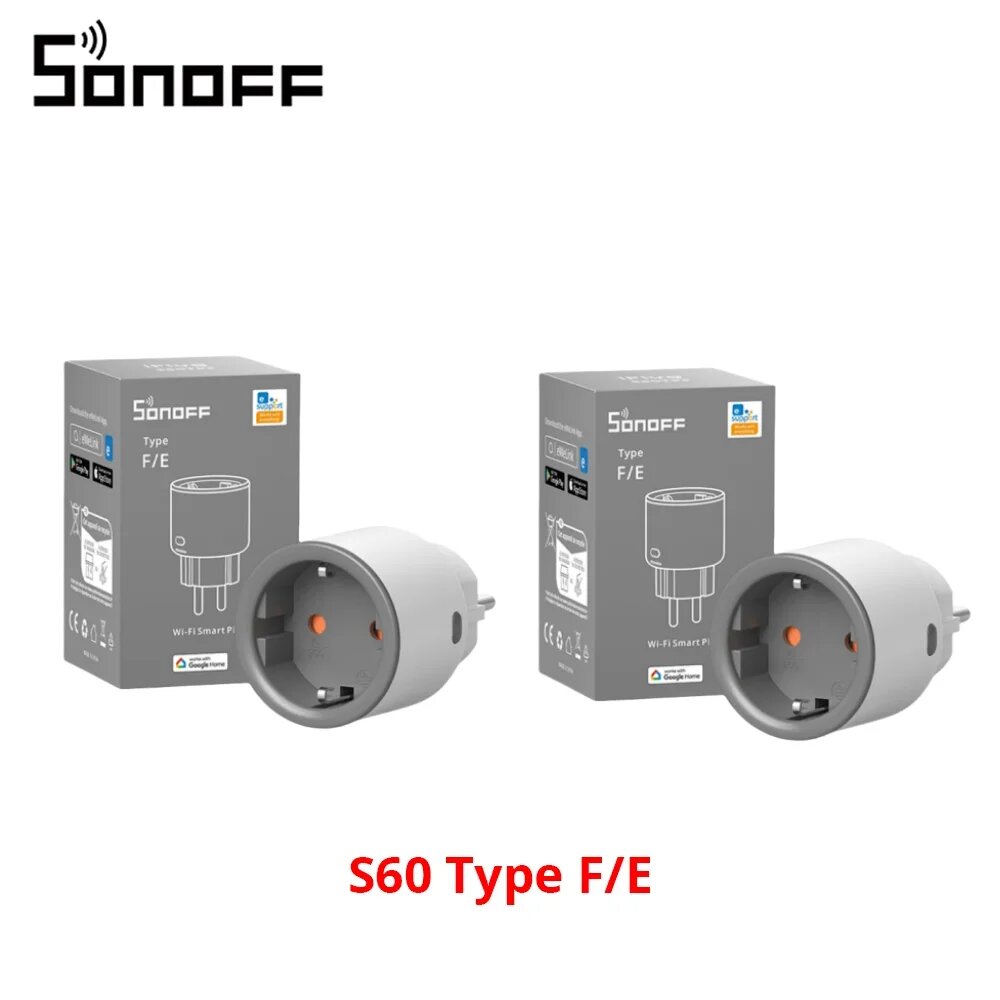 SONOFF S60EU Wi-Fi розетка S60-TPF(2PCS)