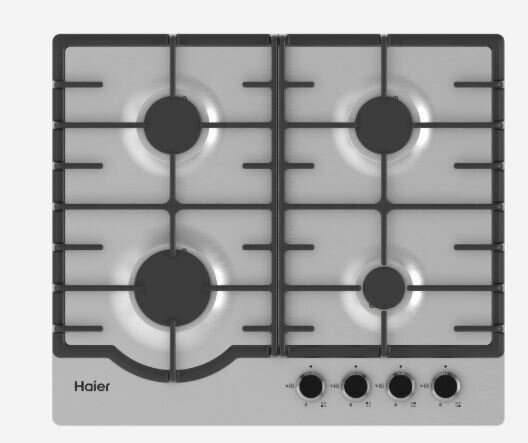 Встраиваемая варочная поверхность HAIER HHX-M64RNX серебристый