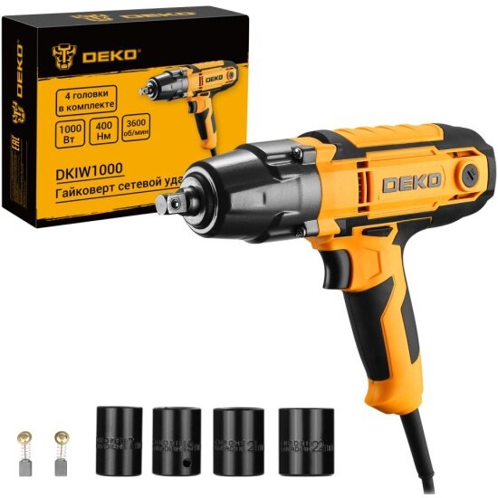 Гайковерт Deko DKIW1000, 1000 Вт, 400 Нм (083-1086)