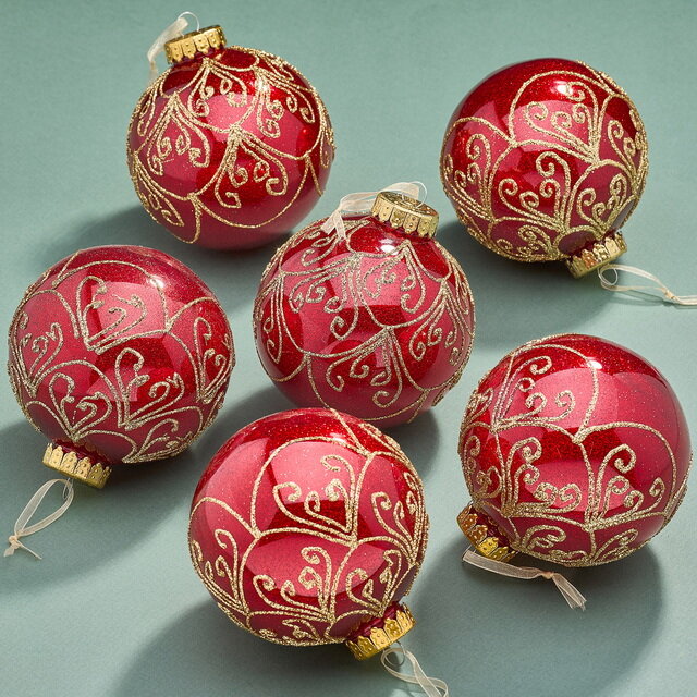 Елочные ПЭТ шары Eterna: Veil of Starlace 10 см, 6 шт, Winter Deco, 1000955